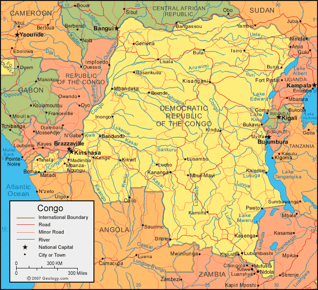 Map of Congo, Democratic Republic of the - TravelsMaps.Com Map of Congo, Democratic Republic of the - TravelsMaps.Com